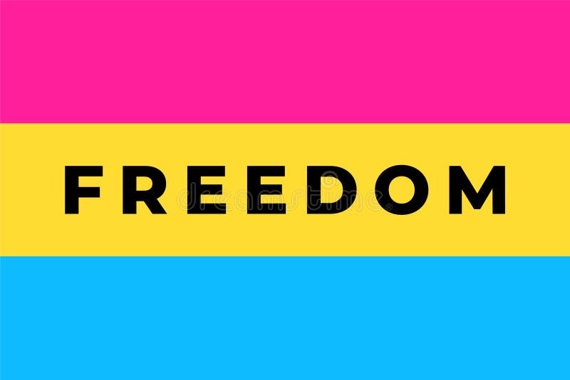 Bandeira Pansexual Da Cor Do Símbolo Do Lgbt Do Movimento Minorias