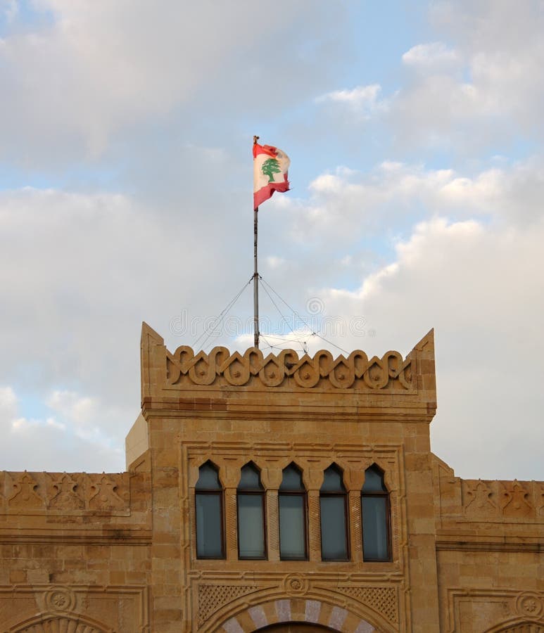 Bandeira Nacional De Líbano Imagem de Stock - Imagem de patriota ...