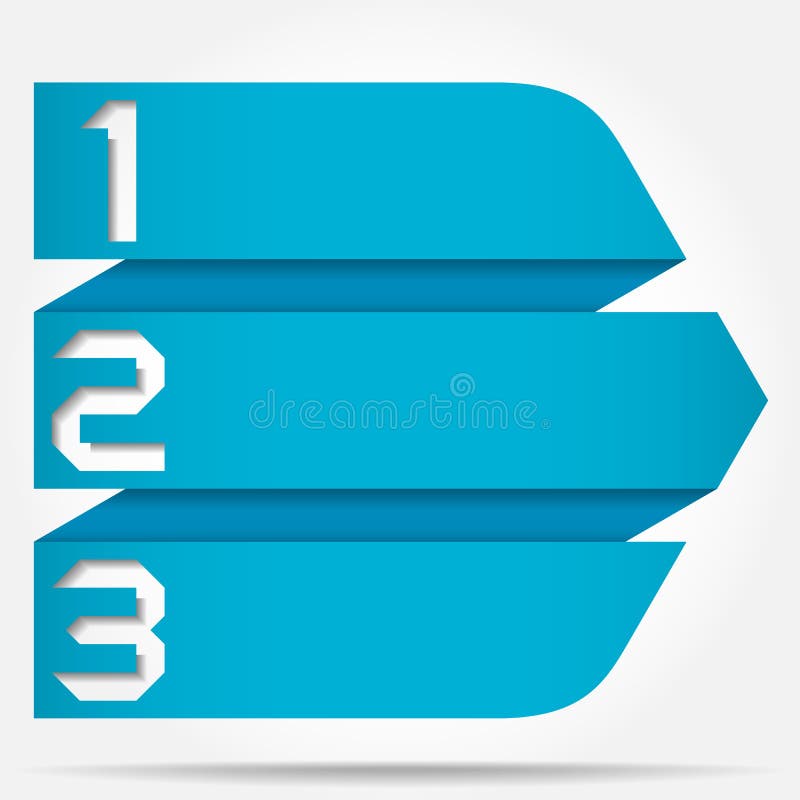 Bandeira Colorida De Infographic Numerada Etapas 1 10 Ilustração do ...