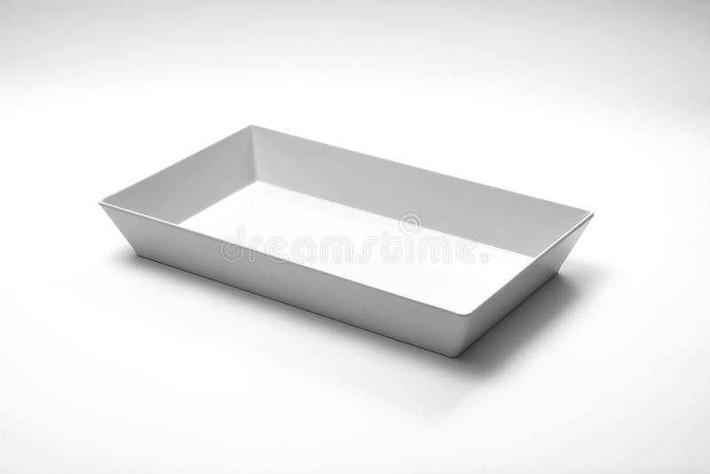 Bandeja blanca rectangular imagen de archivo. Imagen de limpio - 102855995