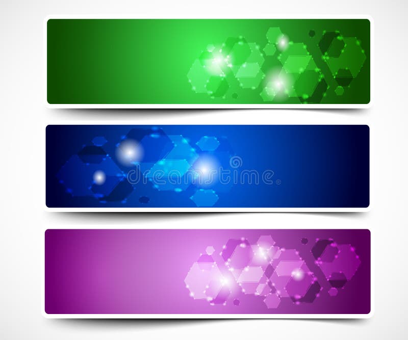 Bandera Abstracta Colorida Del Vector Ilustración del Vector ...