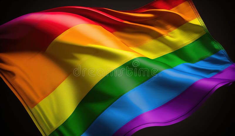 Bandera Arco Iris Un Símbolo De Igualdad Tolerancia Y Amor Lgbtq