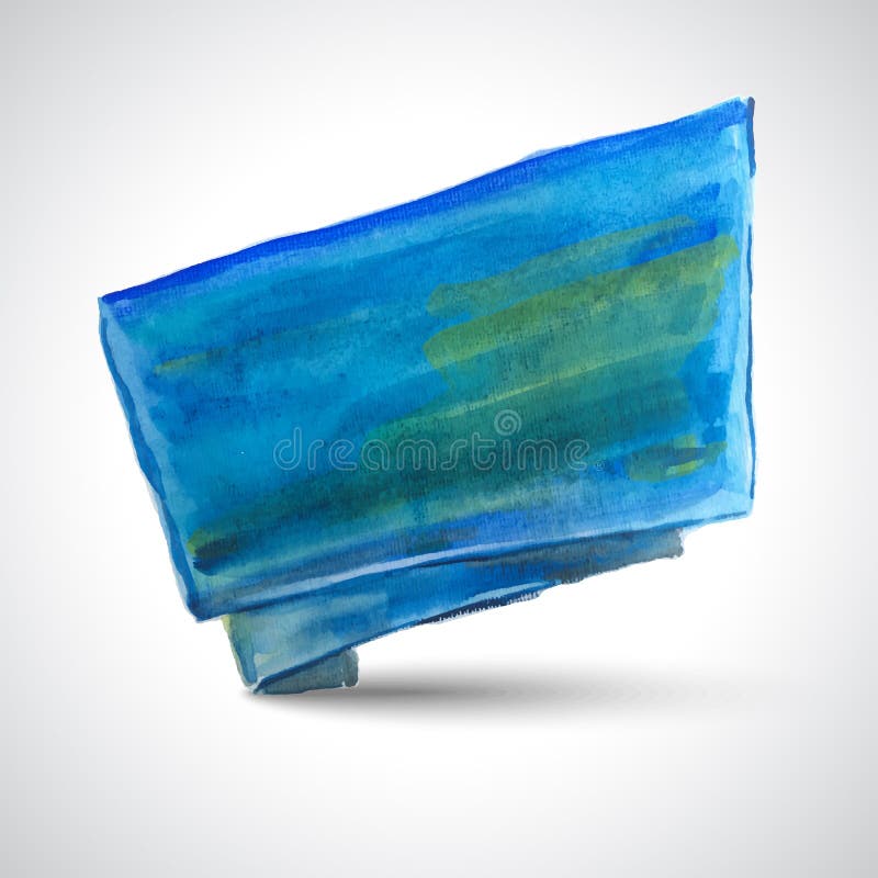 Bandera azul ilustración del vector. Ilustración de freehand - 103800873