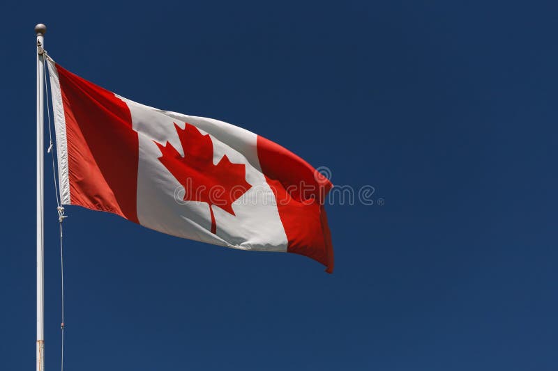 Bandera canadiense foto de archivo. Imagen de mundo, naturalista - 32885706