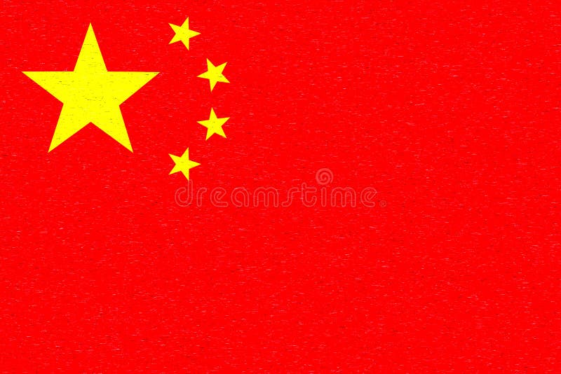 China. Flag of China. Horizontal Design. Llustration of the Flag of ...