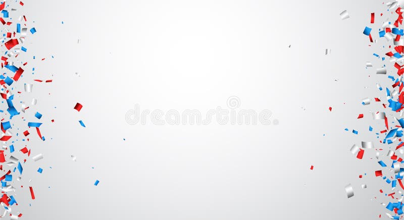 Bandera con confeti ilustración del vector. Ilustración de creativo ...