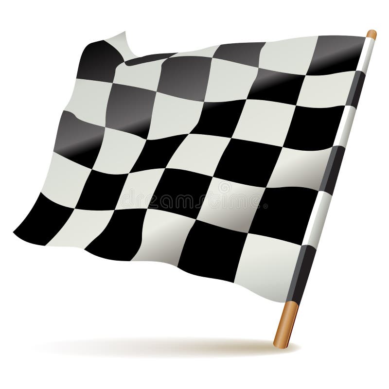 Bandera a Cuadros O a Cuadros Stock de ilustración - Ilustración de ...