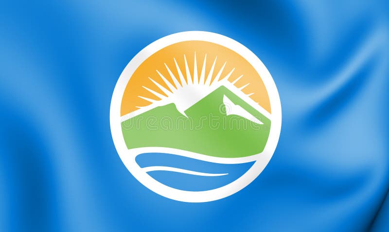 Bandera 3D De Provo Utah, Estados Unidos Stock de ilustración ...