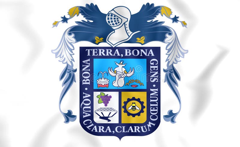 Bandera De Aguascalientes, México Stock de ilustración - Ilustración de ...