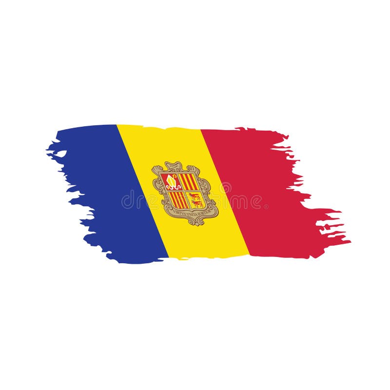 Bandera De Andora, Ejemplo Del Vector Ilustración del Vector ...