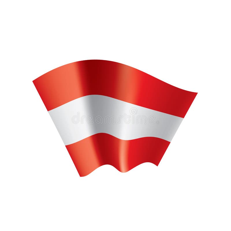 Bandera De Austria, Ejemplo Del Vector Ilustración del Vector ...