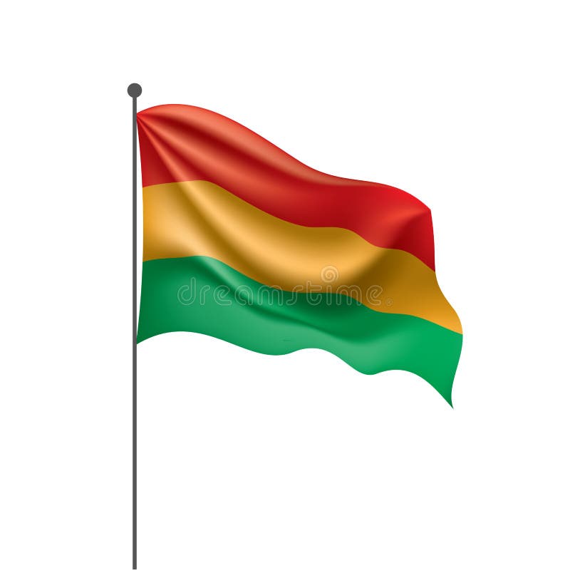 Bandera De Bolivia, Ejemplo Del Vector Ilustración del Vector ...