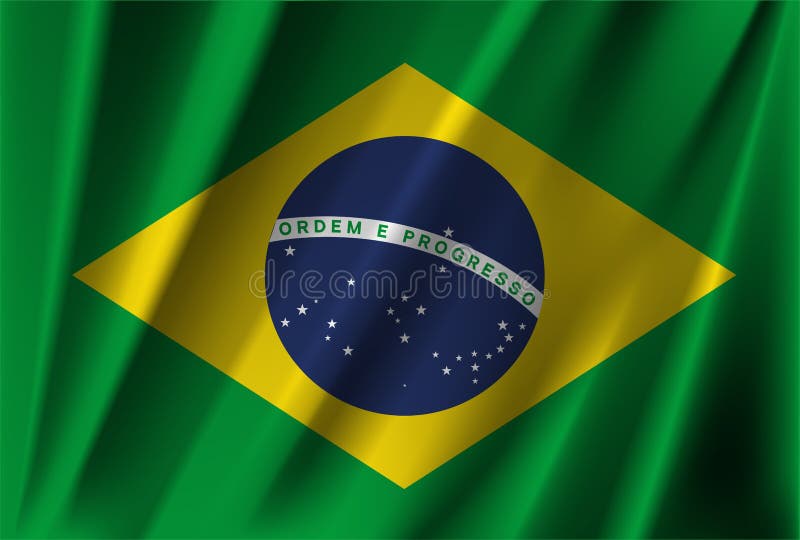 Bandera de brasil stock de ilustración. Ilustración de cultura - 266185547
