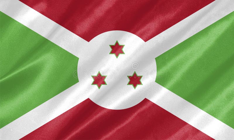 Bandera De Burundi, Ejemplo Del Vector En Un Fondo Blanco Ilustración ...