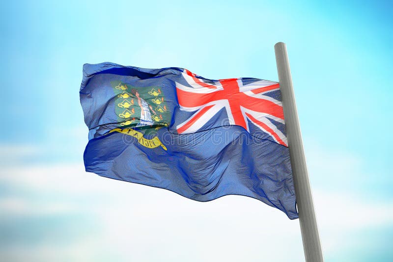 Bandera de BVI imagen de archivo. Imagen de orgullo - 111459507
