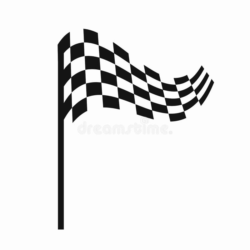 Bandera de carreras stock de ilustración. Ilustración de coche - 252949023