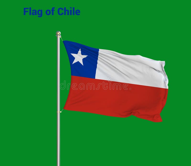 Bandera De Chile, Bandera Nacional De Chile. Bandera De Chile Stock de ...