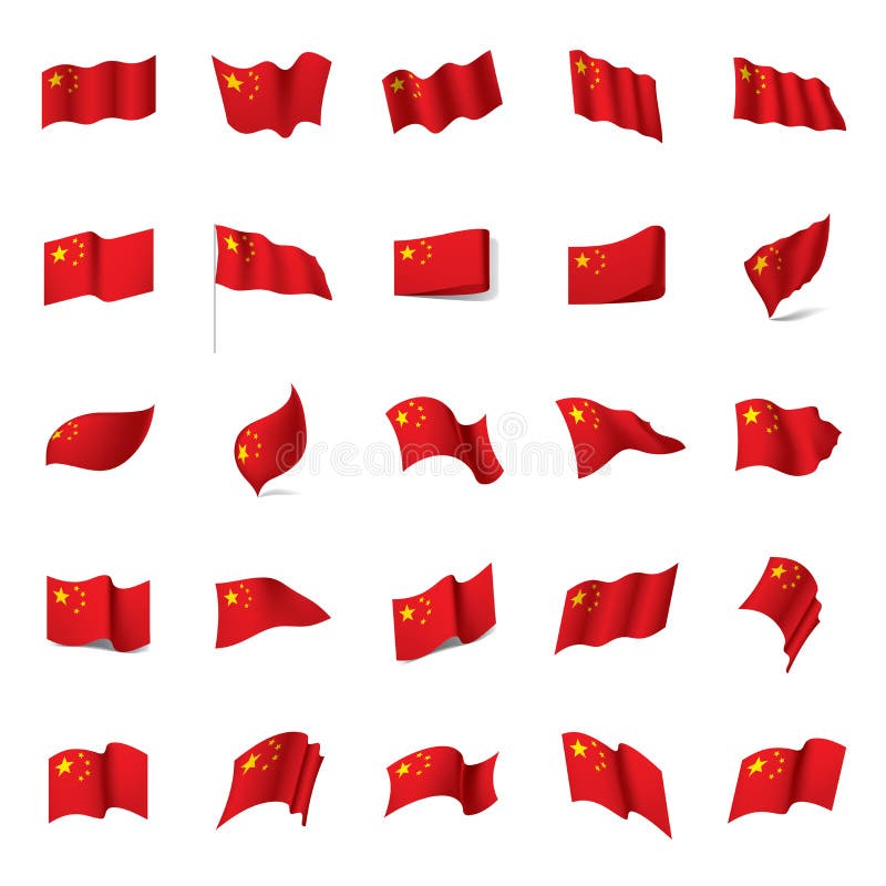 Bandera De China, Ejemplo Del Vector Ilustración del Vector ...