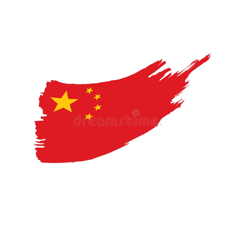 Bandera De China, Ejemplo Del Vector Ilustración del Vector ...
