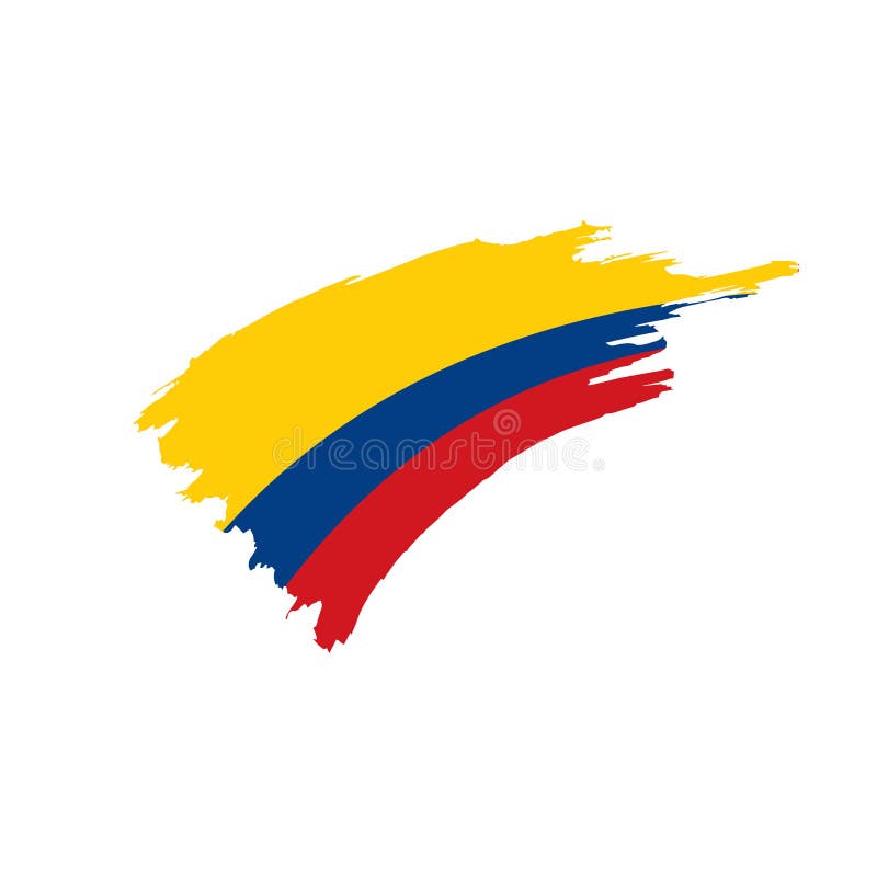 Bandera De Colombia, Ejemplo Del Vector Stock de ilustración ...