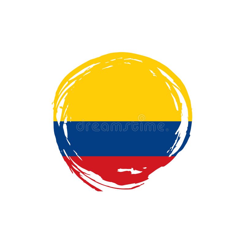 Bandera De Colombia, Ejemplo Del Vector Stock de ilustración ...