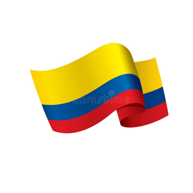 Bandera De Colombia, Ejemplo Del Vector Stock de ilustración ...