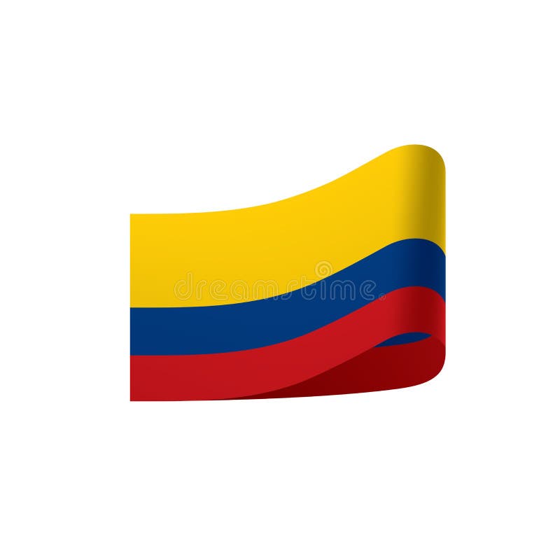 Bandera De Colombia, Ejemplo Del Vector Stock de ilustración ...
