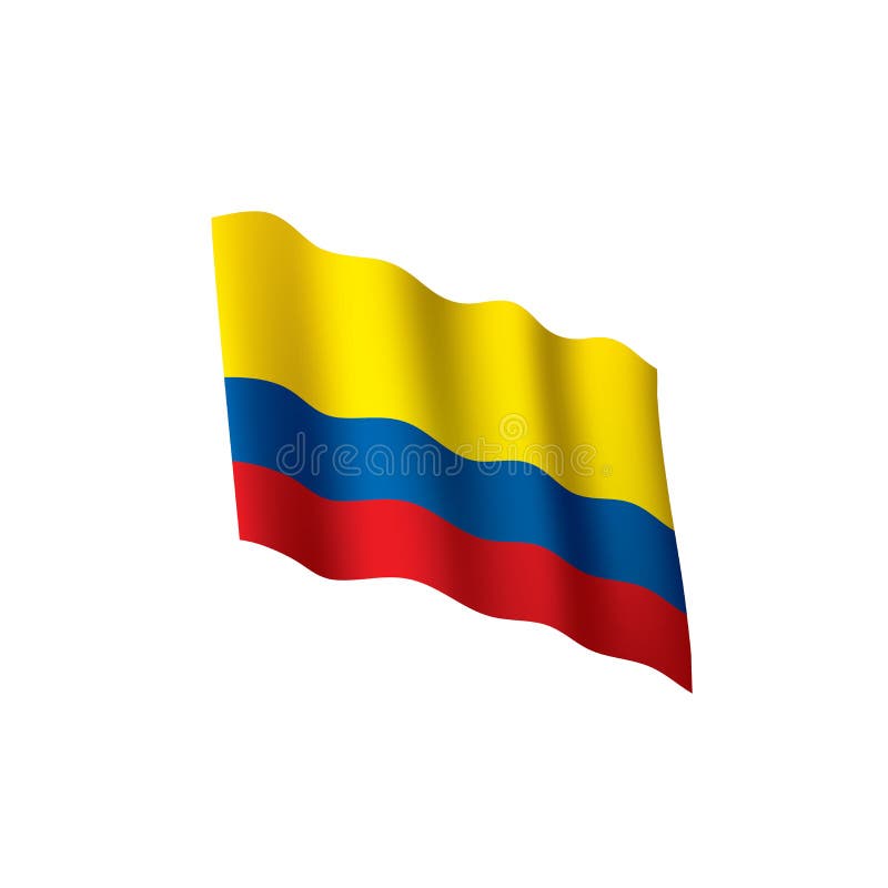 Bandera De Colombia, Ejemplo Del Vector Stock de ilustración ...