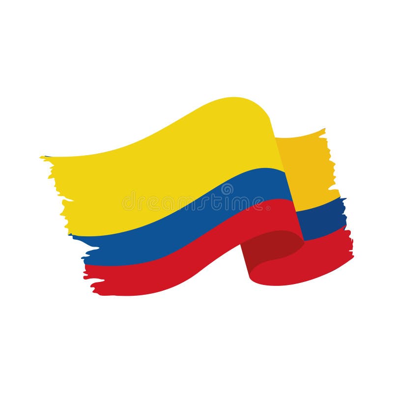 Bandera de colombia ilustración del vector. Ilustración de america ...