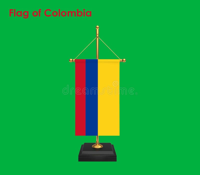 Bandera De Colombia Bandera Nacional De Colombia. Bandera De Tabla De ...