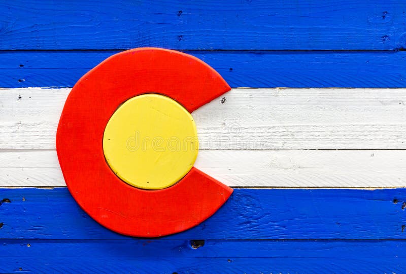 Bandera Brillante Del Estado De Colorado Imagen de archivo - Imagen de ...