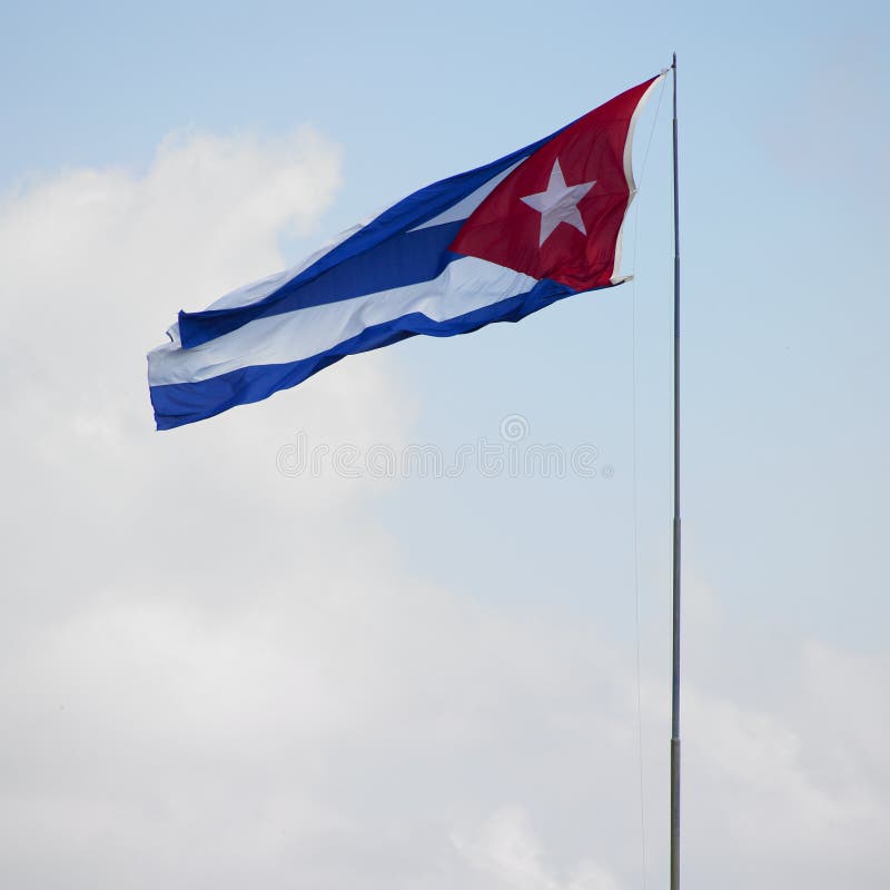 Bandera de Cuba foto de archivo. Imagen de columnas - 170029270