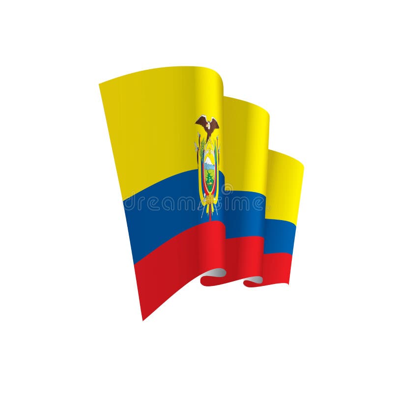 Bandera De Ecuador Ejemplo Del Vector Ilustración Del Vector