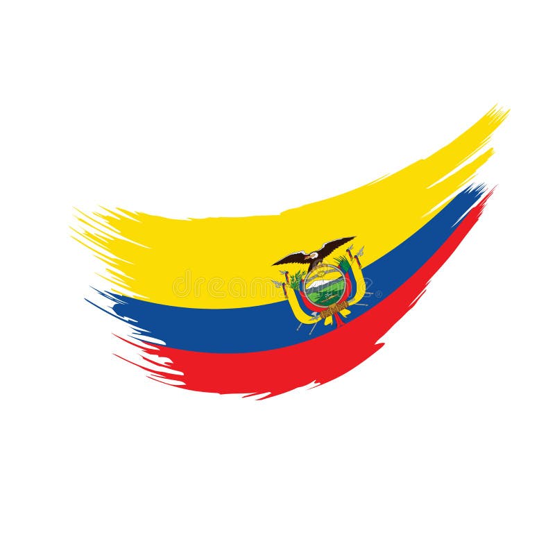 Bandera De Ecuador Ejemplo Del Vector Ilustración Del Vector