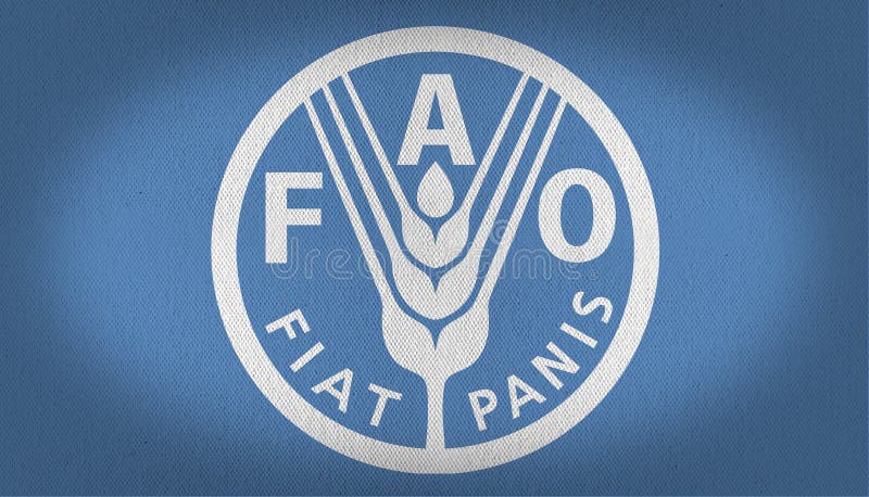 Bandera de FAO stock de ilustración. Ilustración de unido - 86242020