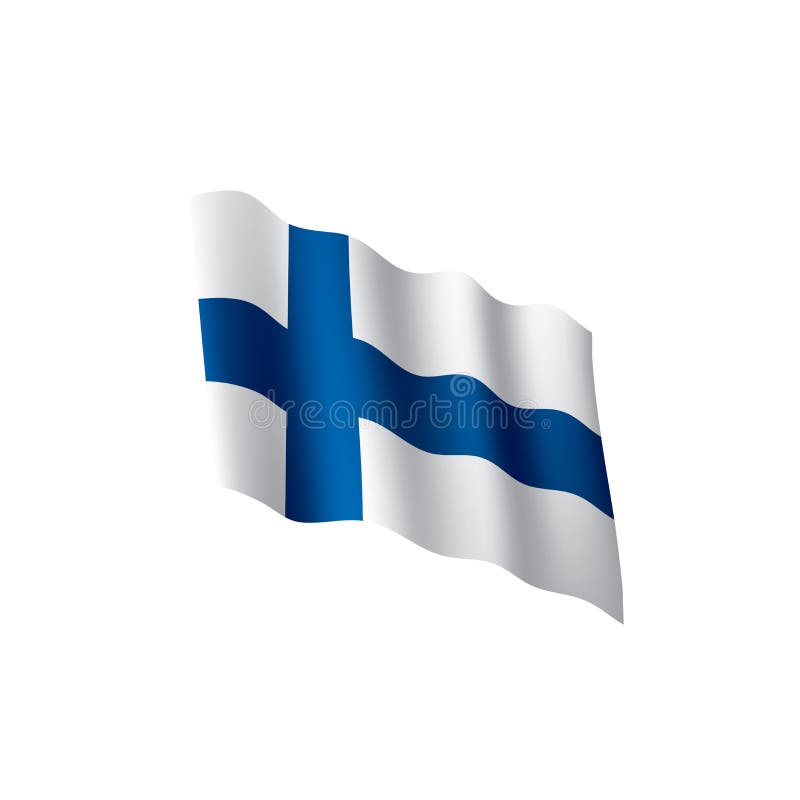Bandera De Finlandia, Ejemplo Del Vector Ilustración del Vector ...