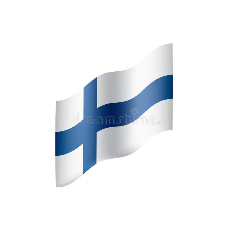 Bandera De Finlandia, Ejemplo Del Vector Ilustración del Vector ...