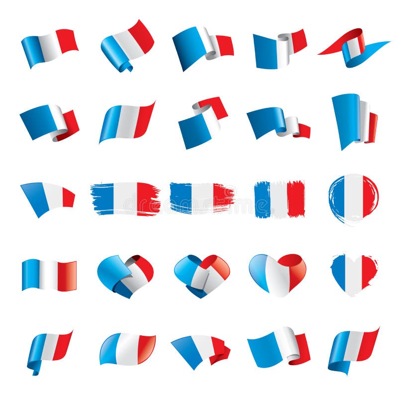 Bandera De Francia, Ejemplo Del Vector Ilustración del Vector ...
