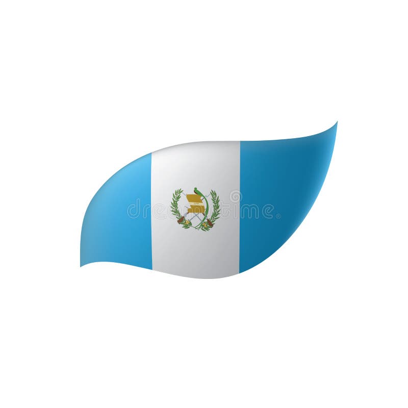 Bandera De Guatemala, Ejemplo Del Vector En Un Fondo Blanco Ilustración ...