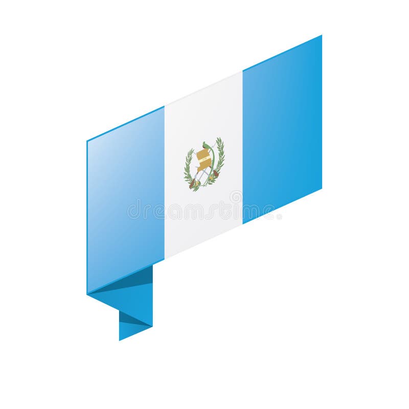 Bandera De Guatemala, Ejemplo Del Vector Ilustración del Vector ...