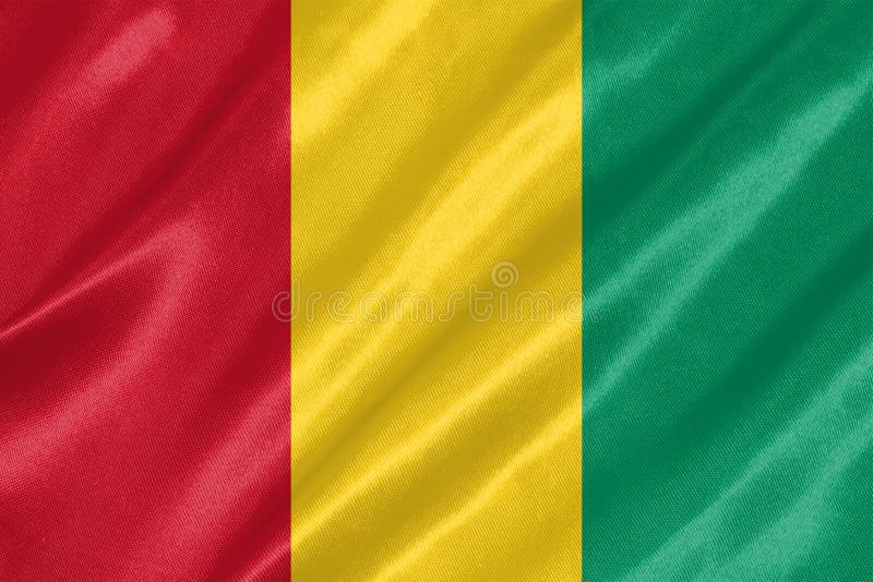 Bandera de Guinea stock de ilustración. Ilustración de onda - 137117140