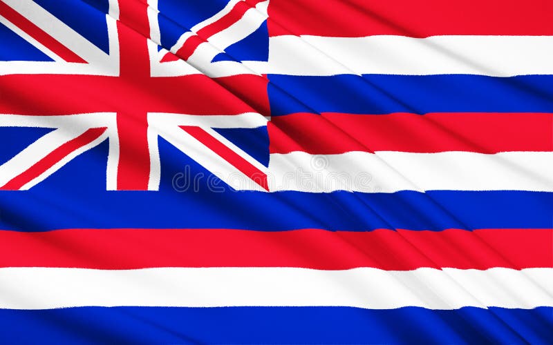 Bandera De Hawaii Los E.E.U.U., Honolulu - Polinesia Stock de ...