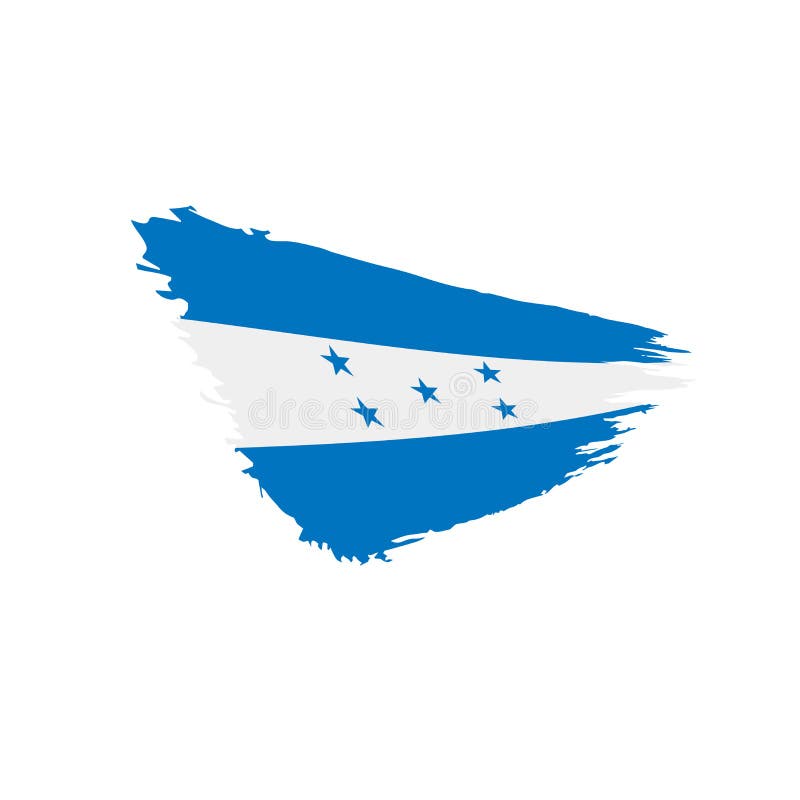 Bandera De Honduras, Ejemplo Del Vector Ilustración del Vector ...