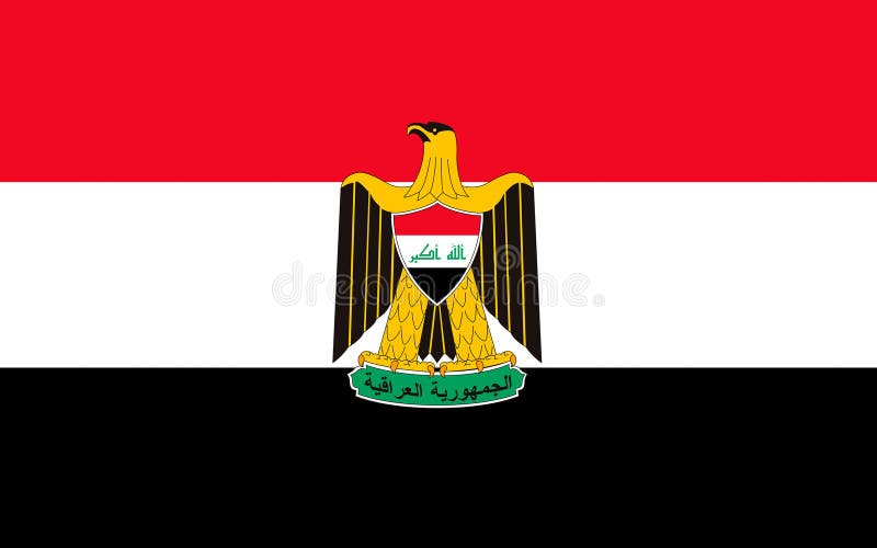 Bandera de Iraq stock de ilustración. Ilustración de naturalizado ...
