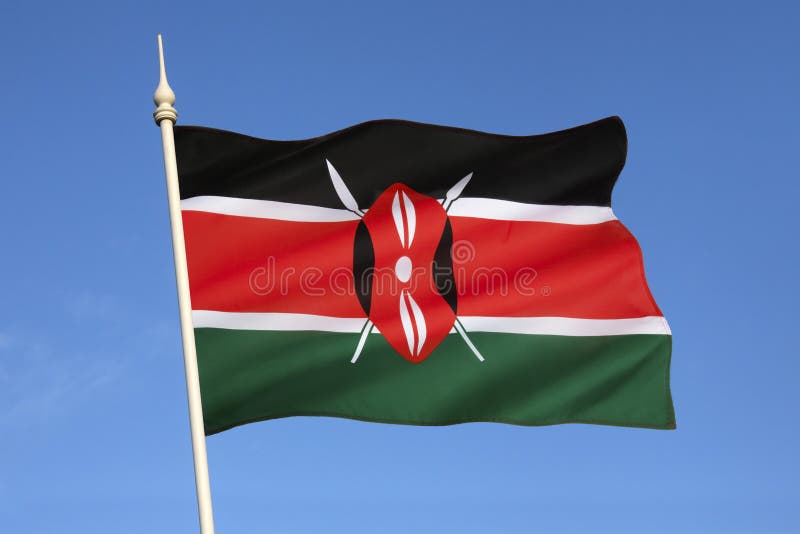 Bandera de Kenia - África imagen de archivo. Imagen de africano - 35125205
