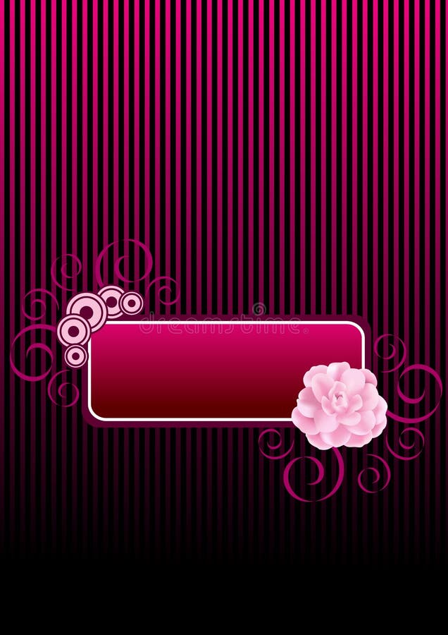 Bandera de la flor ilustración del vector. Ilustración de imagen - 7481218