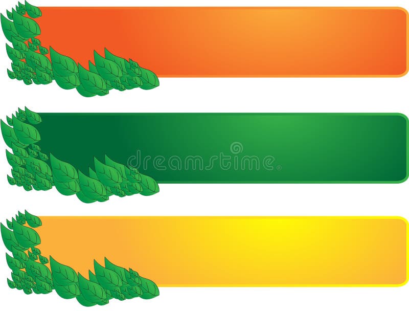 Bandera de la hoja ilustración del vector. Ilustración de retro - 10438645