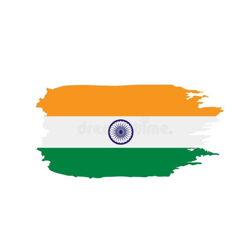 Bandera De La India, Ejemplo Del Vector Ilustración del Vector ...