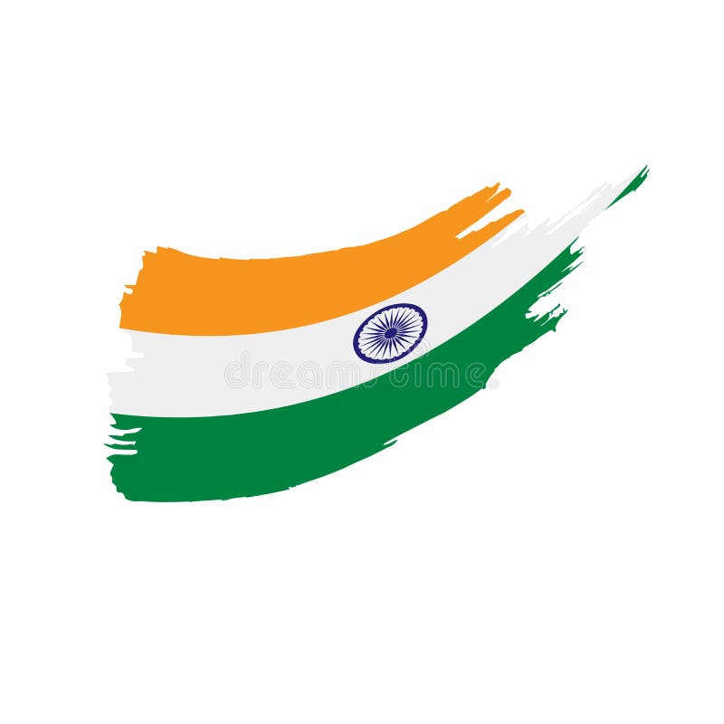 Bandera De La India, Ejemplo Del Vector Ilustración del Vector ...