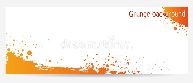 Bandera De La Naranja Del Grunge Ilustración del Vector - Ilustración ...